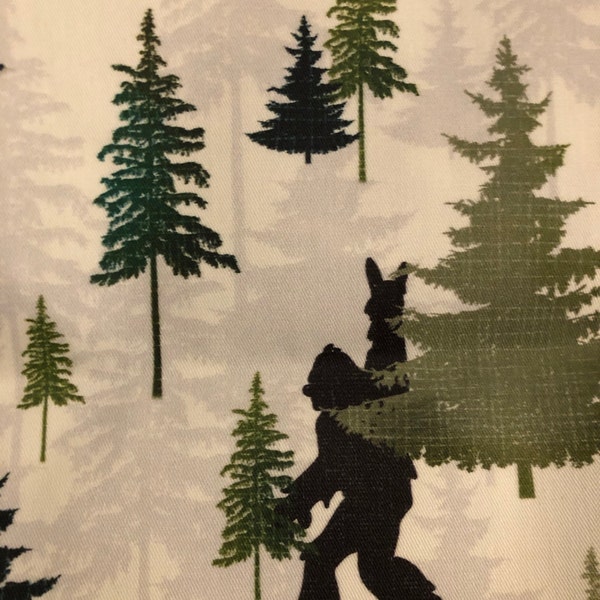 Bigfoot Fabric - Bigfoot Forest by Bridgettstahlman - Forest Woods ...