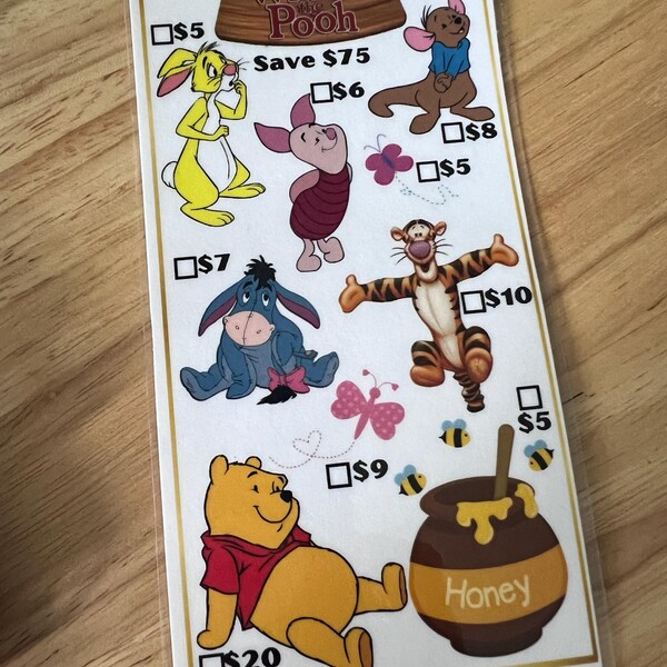 The Pooh Savings Challenge - Etsy