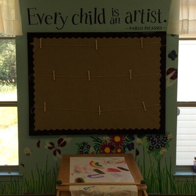 Every Child is an Artist Wall Decal Children Artwork Display Vinyl ...