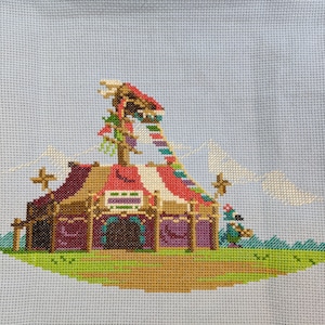 Hyrule Stables Legend of Zelda Modern Cross Stitch Pattern/pdf Instant ...
