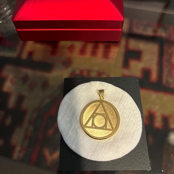 Faravahar Ahura Mazda 14k 18k Solid Gold Necklace - Gold Zoroastrian ...