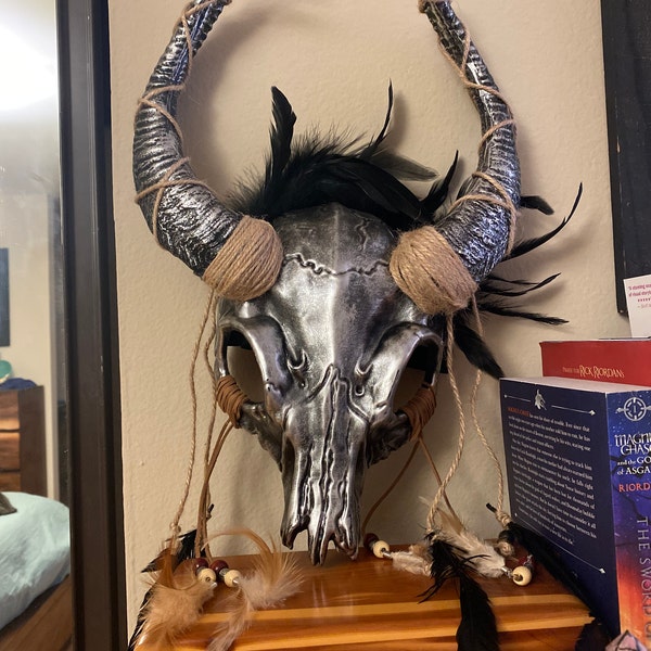 Women's Horned Headpiece, Mythical Creature Horns Black Silver Gold ...