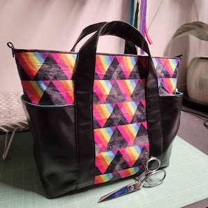 Tote Bag Pattern , Tote Bag With Pockets , Canvas Tote Bag , Digital ...