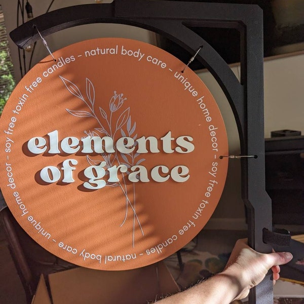 Magnetic Custom Wood Sign, Business Logo Sign, 3D Sign, Commercial Sign ...