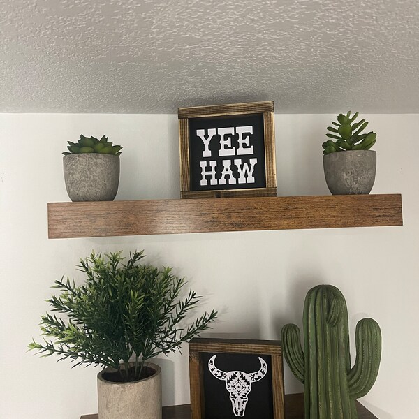 Yeehaw Western Cowboy Decor Sign - Country Rustic - Etsy