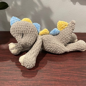 Sleepy Snuggle-saurus Rag Doll Crochet PATTERN / Rag Doll - Etsy