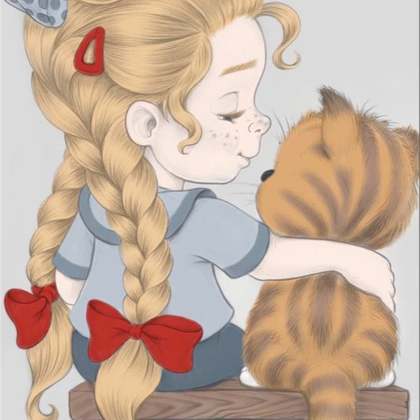 Little Katy | Mariola Budek - Coloring Page | Printable Adult Kids Cute ... Little Katy | Mariola Budek - Coloring Page | Printable Adult Kids Cute ...