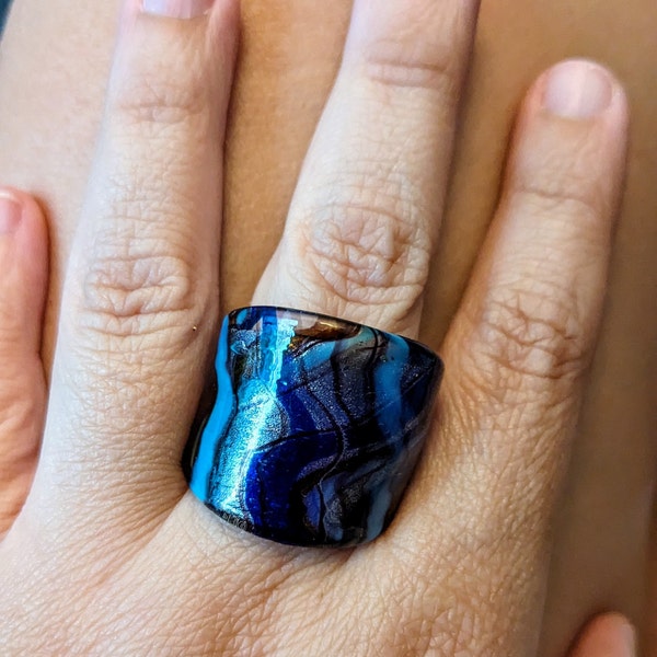 Dual Swirl Heart Pendant Necklace Glass Heart Pendant Swirl Heart ...