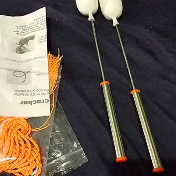 10 Black Light Reactive Nylon Whip Crackers, Pick Length & Knot Size ...