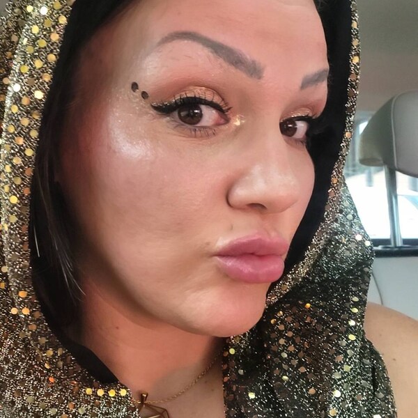 Skirt Only-iridescent Purple/pink Black Sequin & Feather Festival ...