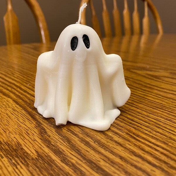Ghost Candle | Halloween Decor - Etsy