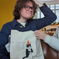 Carrot Cat Patch Cat Badge, Embroidery Iron-on Patch of Orange Tabby ...