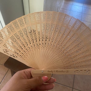 Personalized Wedding Fans Custom Wedding Fans Intricately - Etsy