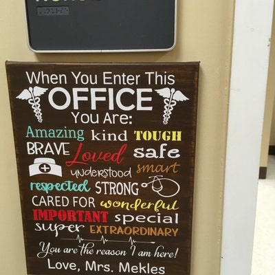 When You Enter This Office, Nurse Office Sign, School Nurse Office ...