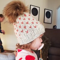 Custom Knit Hat Tiny Heart Knit Toque for Baby and Kids - Etsy Canada