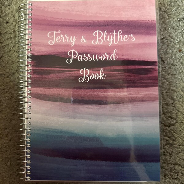 Password Book - Etsy