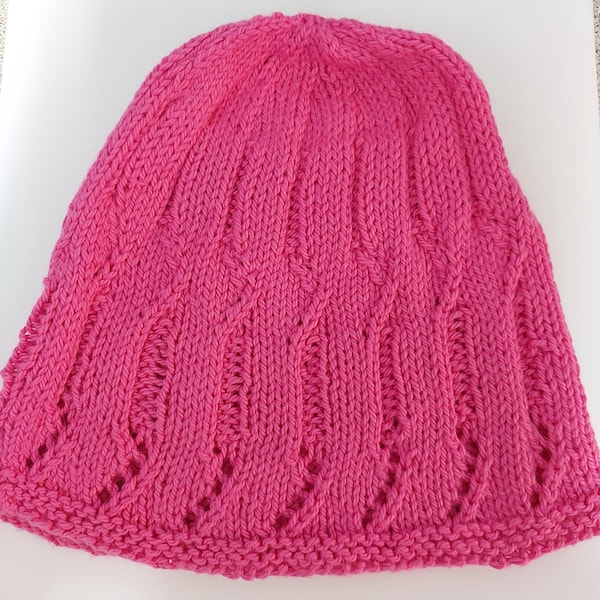 Chemo Hat Knitting Pattern 'tranquility' Instant Download, Easy ...