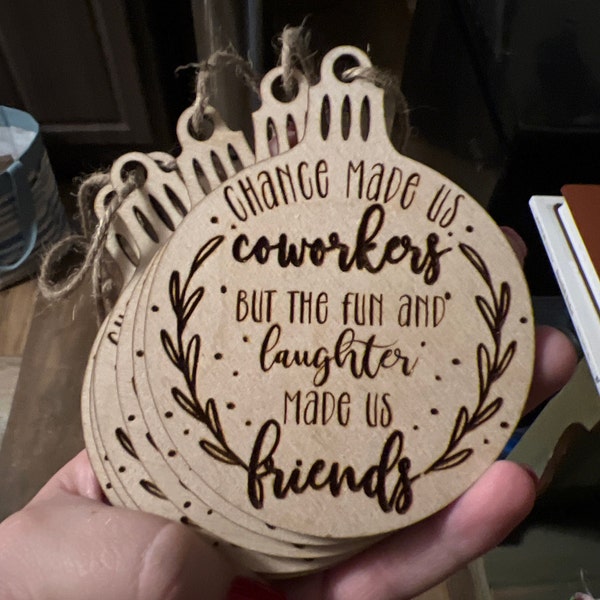 Coworker Ornament, Work Ornament, Staff Ornaments, Friend Ornament, Co ...