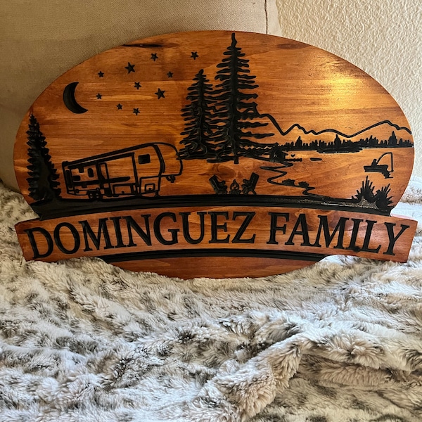 RV Sign, Camper Sign, Engraved Rv Sign, Campsite Flag, RV Flag Hanging ...