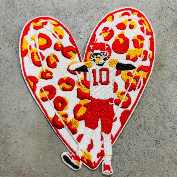KC Groovy Heart Iron-on Patch - Etsy