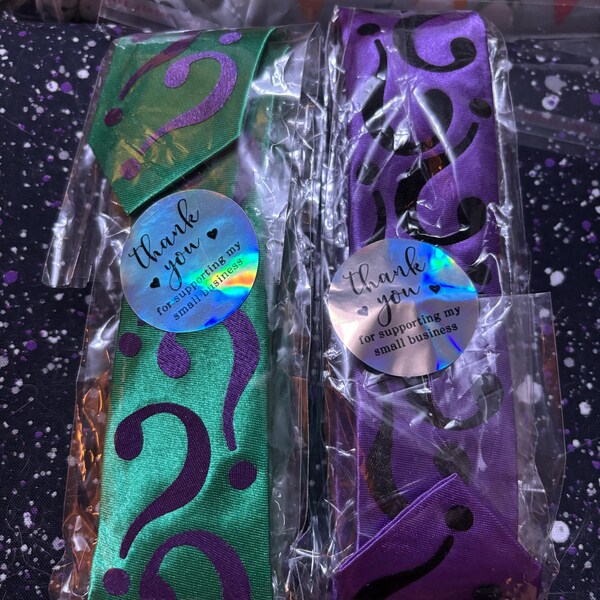 Question Mark Tie for Cosplay.villain. Costume Accessories. Riddler ...