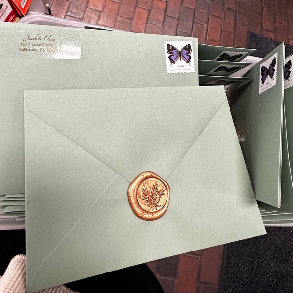 Guest or Return Wedding Address Labels, Clear Gold Foil Labels, Address ...