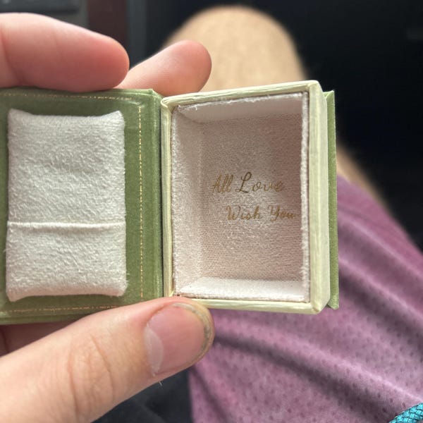 New Story Book Pu Leather Book-shaped Jewelry Gift Box, Proposal Ring ...