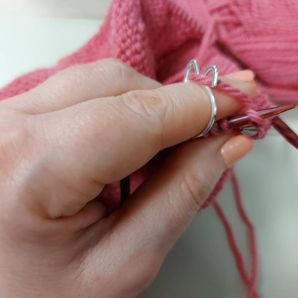 Yarn Guide Rings - 935 Silver & Gold Fill - for Knitting or Crochet - Etsy