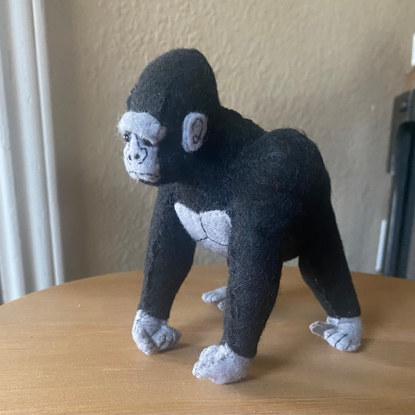 Felt MOUNTAIN GORILLA * Digital Sewing Pattern PDF * Jungle Stuffed ...