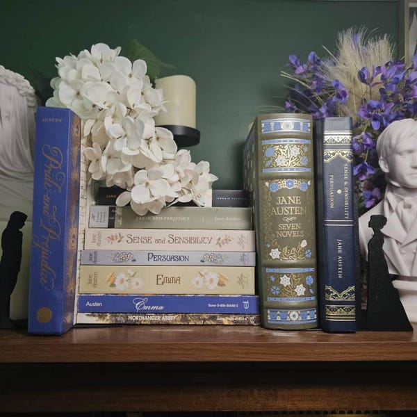 Jane Austen Pride and Prejudice Bookends 3D Printed PLA - Etsy