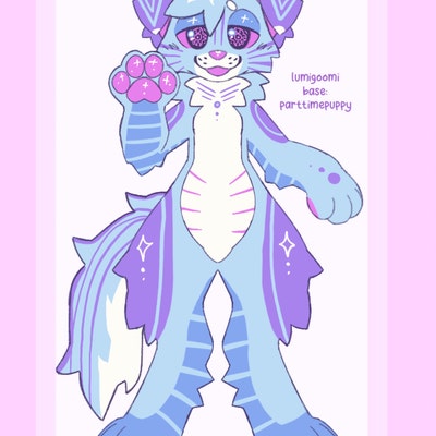 Cute Chibi Base Feral Furry/fursona Lineart Customizable PSD - Etsy