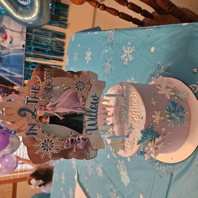 Frozen Cake Topper-frozen 2 Cake Topper-lights Up Frozen Party Package Frozen Inspired Cake ...