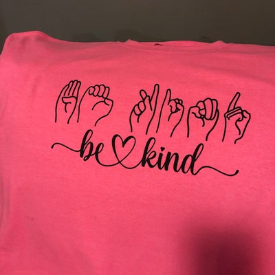 Be Kind SVG, Sign Language SVG, ASL Svg, Heart Svg, Cricut Svg, Dxf ...