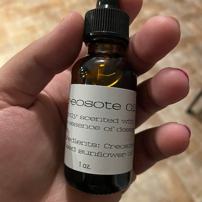 Creosote Oil 8 Ounce Glass Bottle Greasewood Chaparral Oil Arizona ...