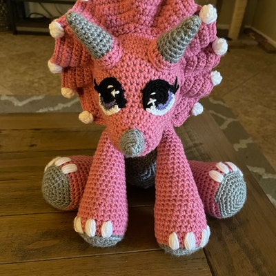Sarah the Triceratops Crochet Pattern, Triceratops Crochet Pattern ...