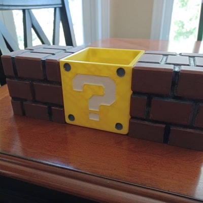 Super Mario Bros Coin Bank Storage Box Question Block Video - Etsy