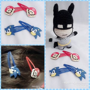 Sonic the Hedgehog Snap Hair Clips Pack of 2 Blue - Etsy