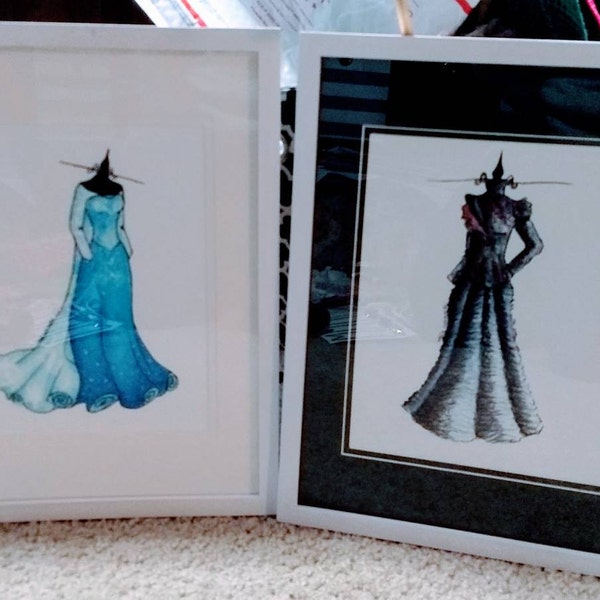 Princesses Dress Print - Disney Illustration - Princess Art Print ...