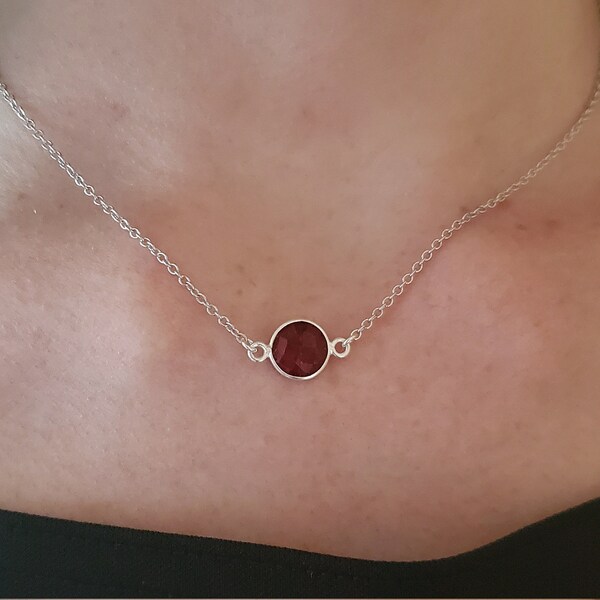 Real Ruby Necklace Genuine Ruby Natural Ruby Jewelry Gemstone Necklace ...