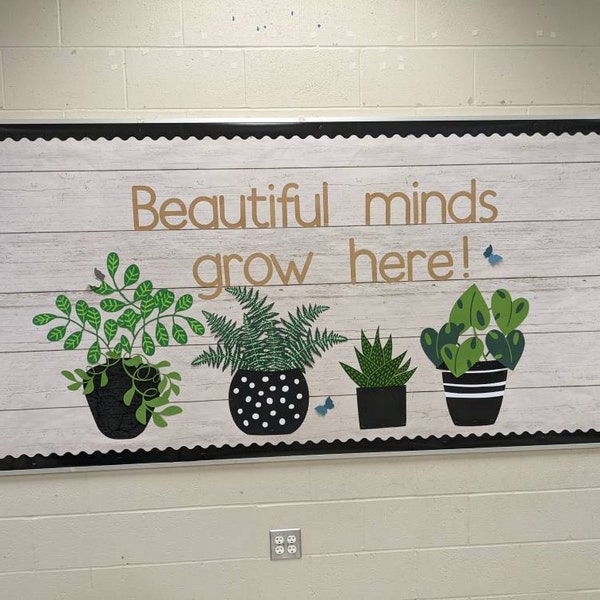 Plant Theme, Coffee Shop, Botanical Board, Pre-made, Succulent Board ...