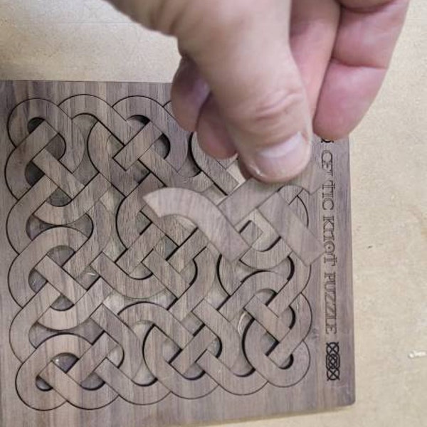 Celtic Knot Puzzle - Laser Cut Wooden Puzzle Game Digital File - Etsy