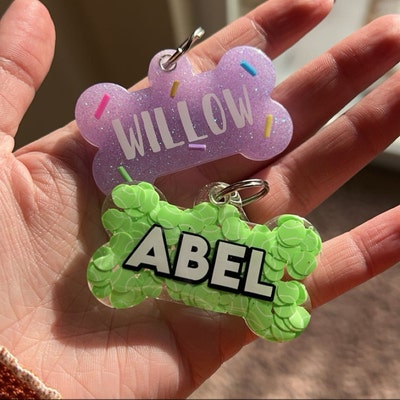 Waffle Pet Tag - Etsy