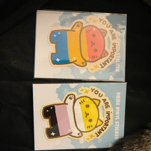 LGBTQ Sticker You Are Important Sticker Pride Sticker Pride Cat Rainbow ...