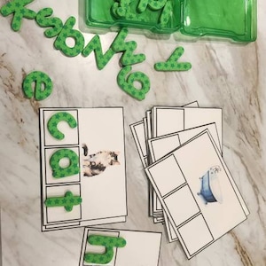 Body Parts Montessori 3 Part Flash Card Set Montessori Toys and Games ...