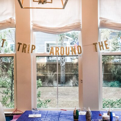 First Trip Around the Sun Banner Sun Moon Planet 1st Birthday - Etsy