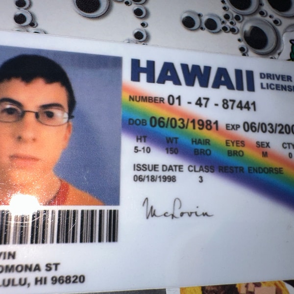 Mclovin Superbad Drivers License Waterproof Sticker Jonah Hill Decals ...