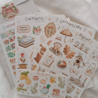 Sticker Sheet Landmark Aesthetic Stickers for Your - Etsy