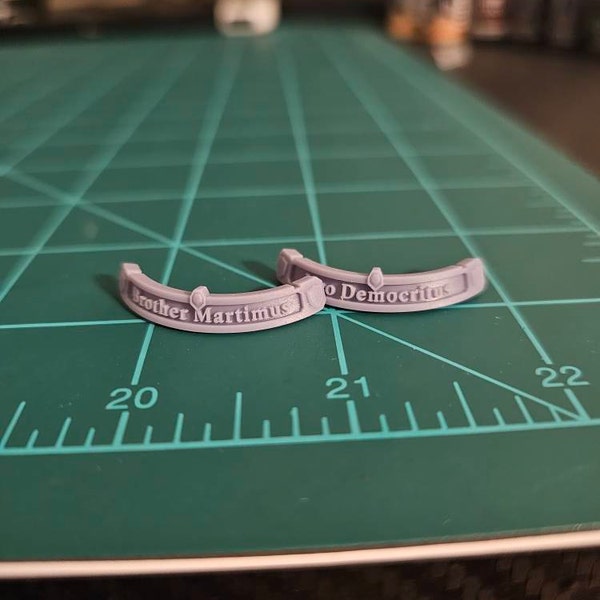 Fully Custom Nameplates For Miniatures Bases Etsy