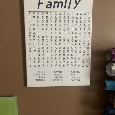 PERSONALIZED Word Search Svg, Png, Dxf, Jpg, Eps, Pdf - Etsy