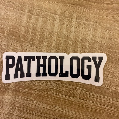 Pathology University Logo Vinyl Sticker - Etsy